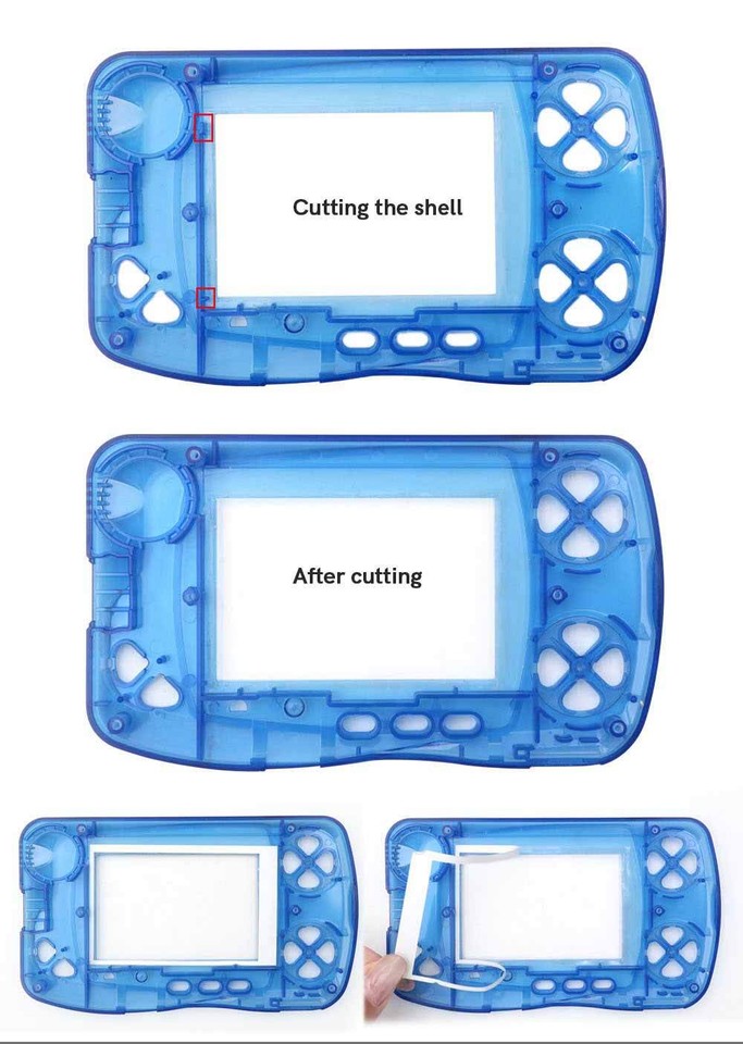 WSC High Definition IPS LCD Backlight Retro pixel For Bandai WonderSwan ...