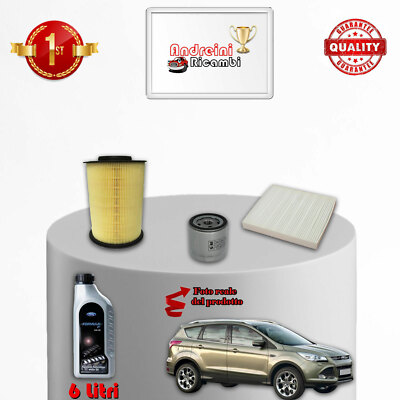 Kit De Maintenance 3 Filtres Et Huile Ford Kuga II 2.0 169KW 230CV ...