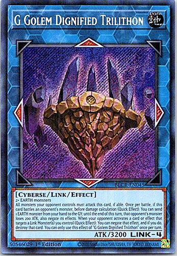 G Golem Dignified Trilithon BLCR-EN045 YU-Gi-Oh! Near Mint 1st Edition ...