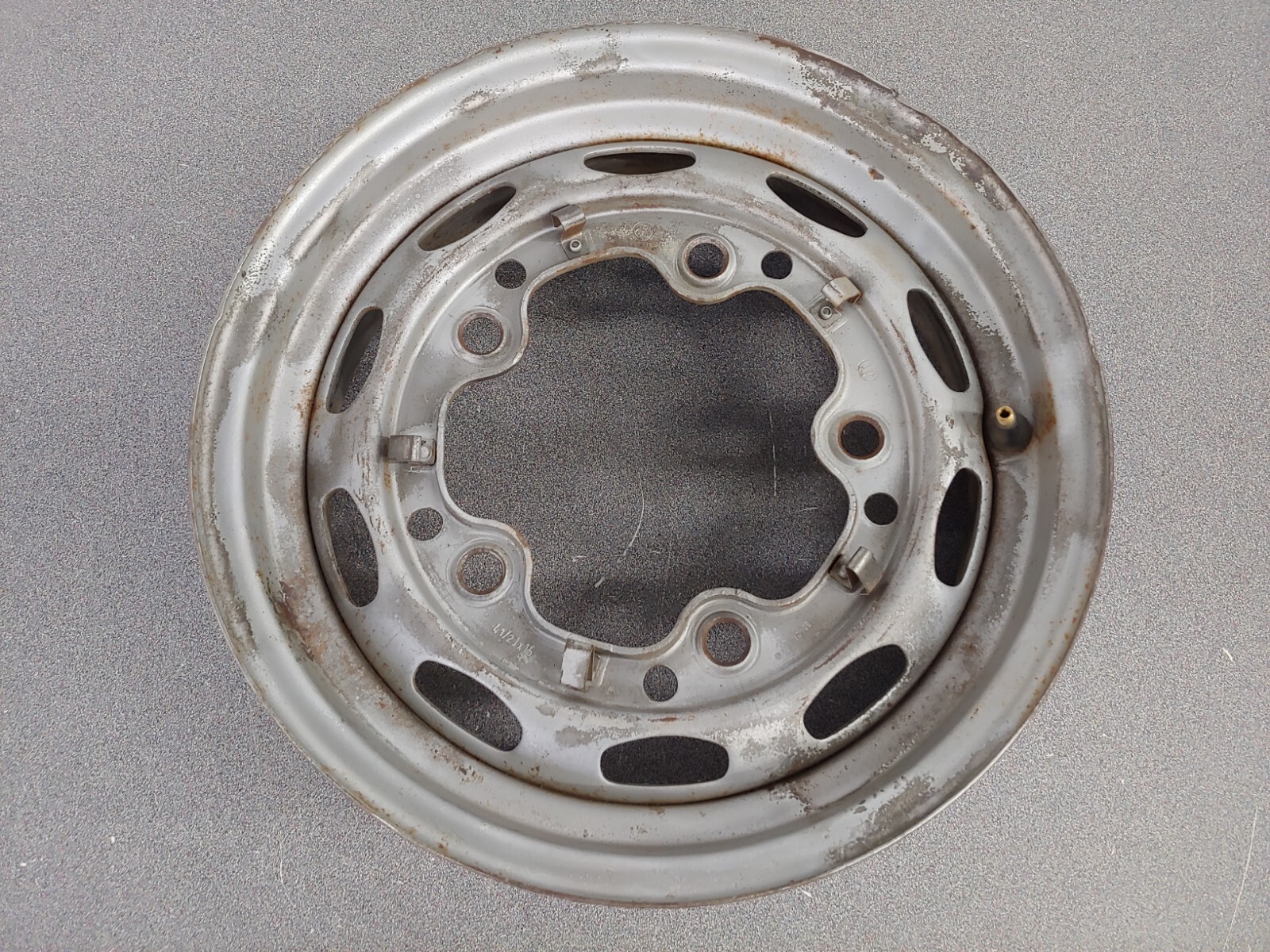 USED ORIGINAL KPZ 6042A PORSCHE 356A 356B 4.5JX15 STEEL WHEEL NLA 9/62 ...