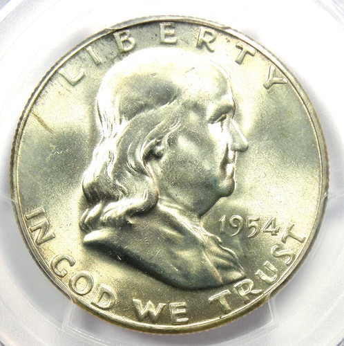 1954-S Franklin Half Dollar 50C Coin - PCGS MS66+ FBL Plus Grade ...