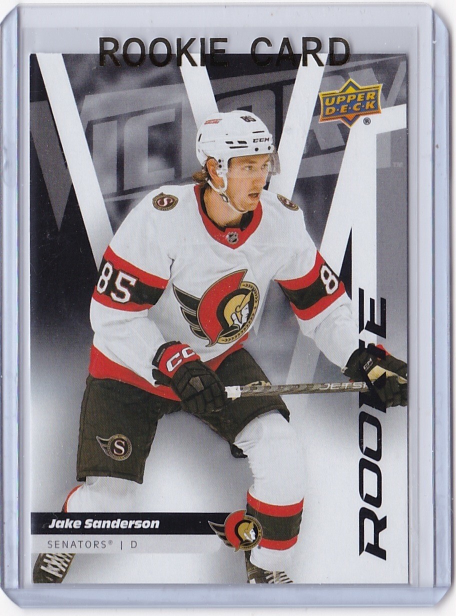 2022-23 UD Upper Deck Victory Black Jake Sanderson Rookie Card RC #V3 ...