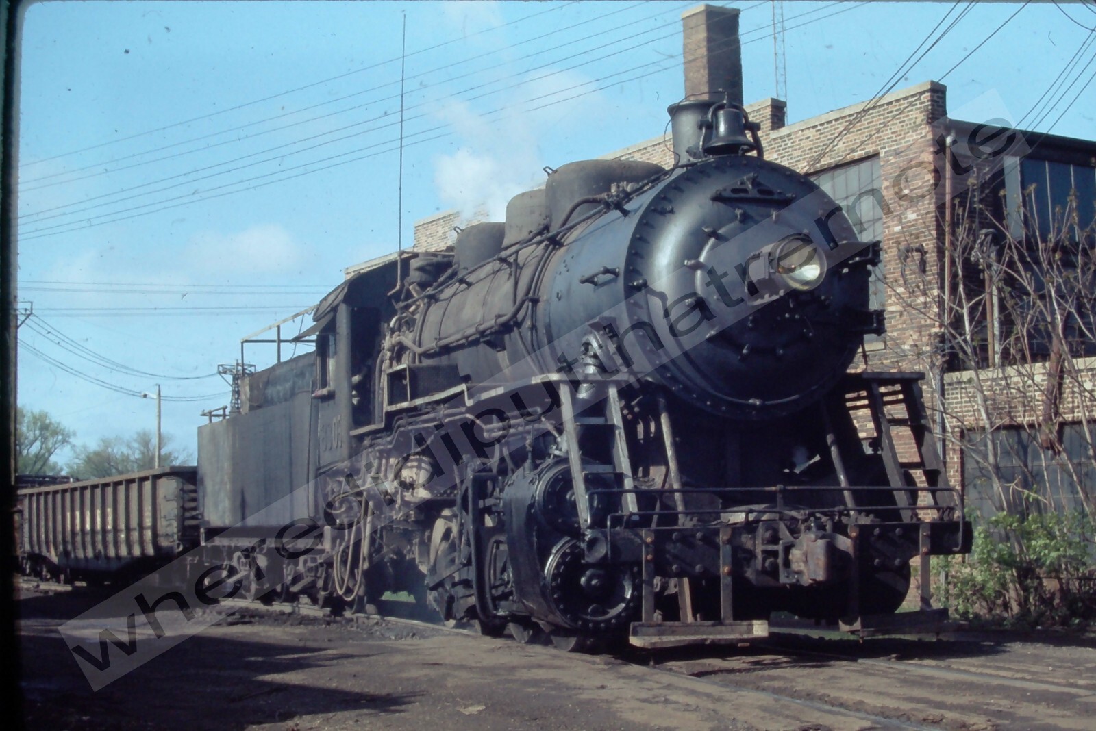 Original Slide NWS&W 05 0-8-0 formerly GTW 8305 5-3-1974 Sterling ILL ...