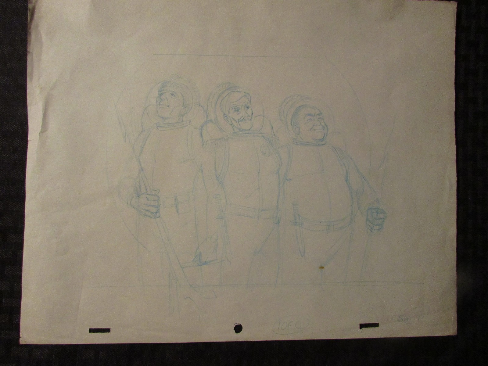 1960's SUB-MARINER TV Animation Cartoon Production Art Sc11 3 Divers ...
