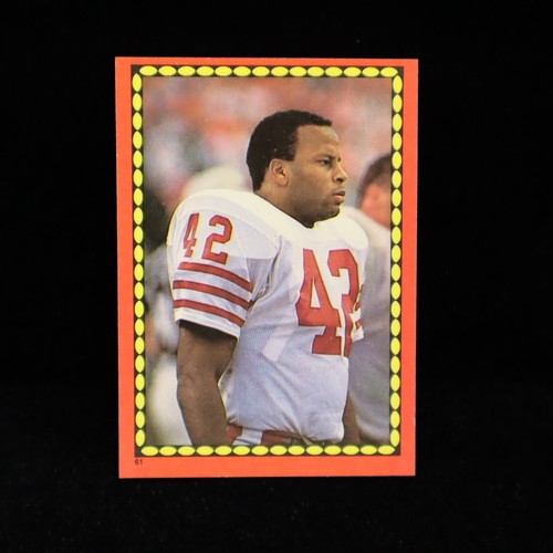 1988 Ronnie Lott 49ers #61 Front Topps Sticker #2 Gary Clark Redskins ...