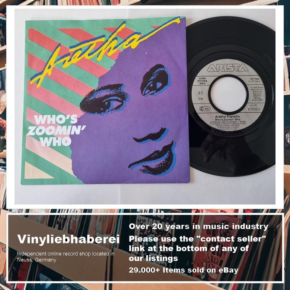 Aretha Franklin - Who's Zoomin' Who 7'' Vinyl Germany | eBay
