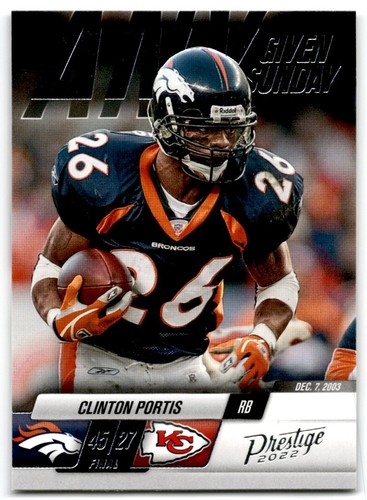 2022 Prestige Any Given Sunday Clinton Portis Denver Broncos #16 | eBay