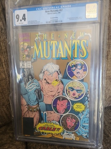 New Mutants #87 CGC 9.4 Second Print With First Appearance Cable ...
