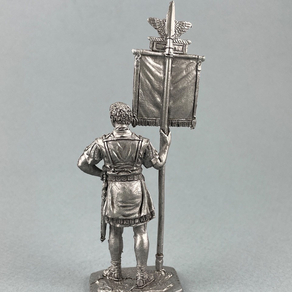 Roman toy soldier 1/32, Roman Vexillarius, Tin miniature, Highly ...