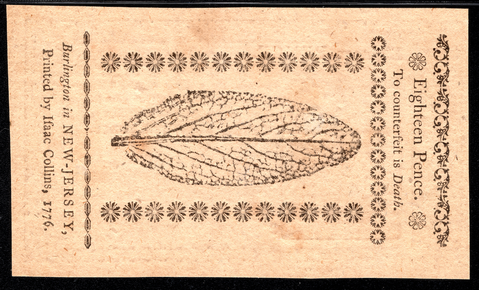 New Jersey Colonial Note Fr#NJ-176 March 25, 1776 18d PMG 64 | eBay