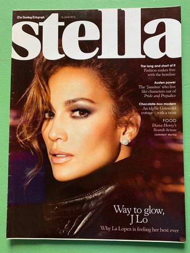 Rare STELLA magazine 16-June-2013 JENNIFER LOPEZ + Anchee Min + Model ...