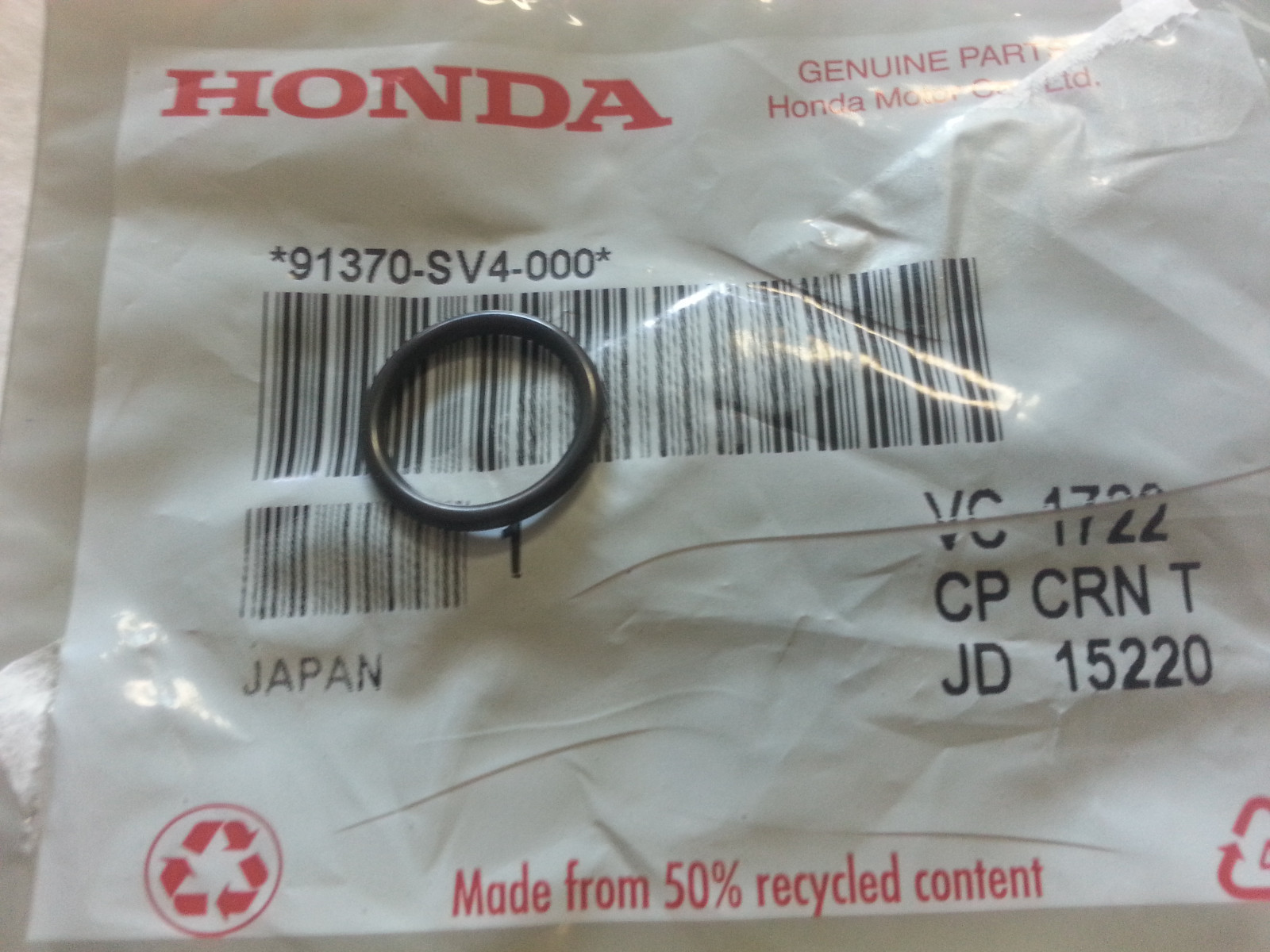Genuine for Honda Power Steering Pump O-Ring 91370-SV4-000 - 1-A8.3 | eBay