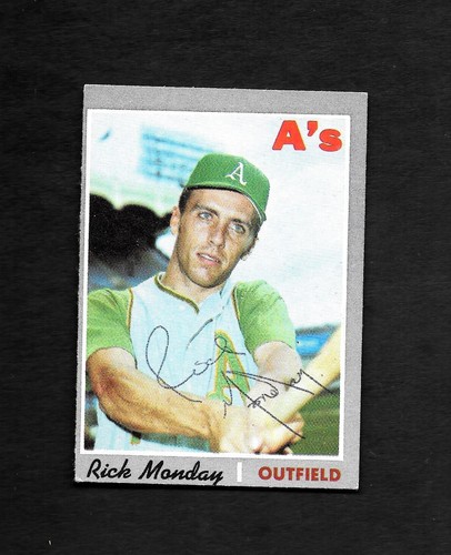 1970 TOPPS #547 RICK MONDAY - AUTO - AUTOGRAPHED - SIGNED - AUTOGRAPH ...