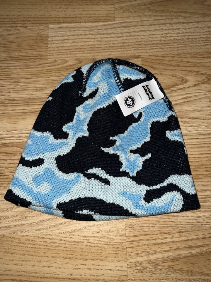 Broken Planet Camo Beanie Blue Brand New | eBay UK