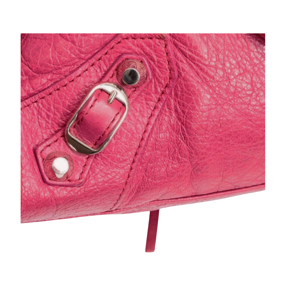 BALENCIAGA Classic City Small Leather Handbag Pink Magenta 2way with ...