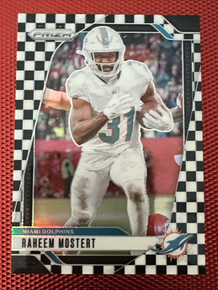 2024 Panini Prizm - Raheem Mostert #179 Black & White Checker Prizm | eBay