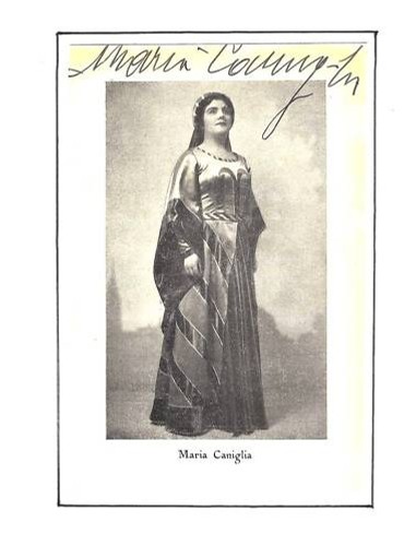MARIA CANIGLIA ITALIAN SOPRANO Or. Signed Photo H/TONE | eBay