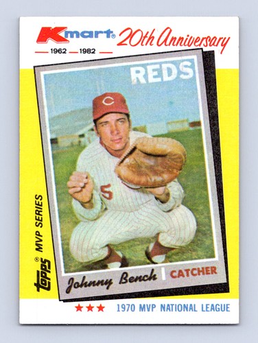 1982 Topps Kmart 20th Anniversary #18 Johnny Bench Cincinnati Reds | eBay