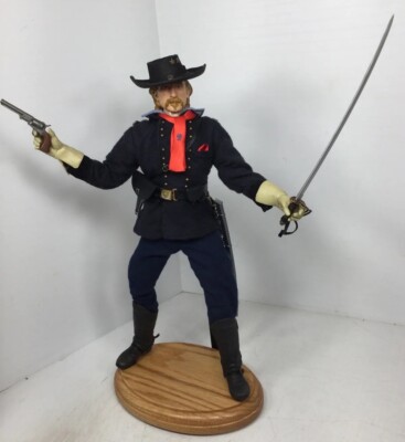 1/6 US CIVIL WAR UNION GENERAL GEORGE A. CUSTER COLT + SWORD & OAK ...