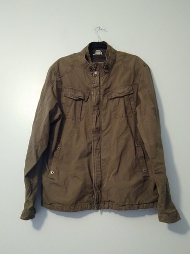 Carbon 2 Cobalt Large Fatigue Utility Field Jacket Olive Green Full Zip ...