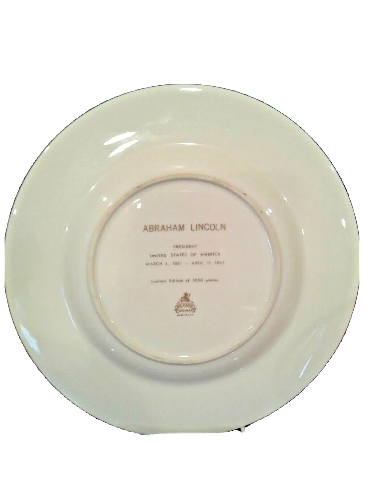 Abraham Lincoln Plate. 10.10". Limited Edition Pickard China | eBay
