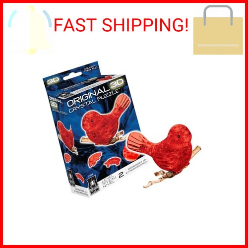 BePuzzled Original 3D Crystal Jigsaw Puzzle - Bird Animal Assembly ...