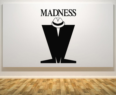 Madness Sign Motto Quote Signage Ska Music Wall Door Decal Sticker ...
