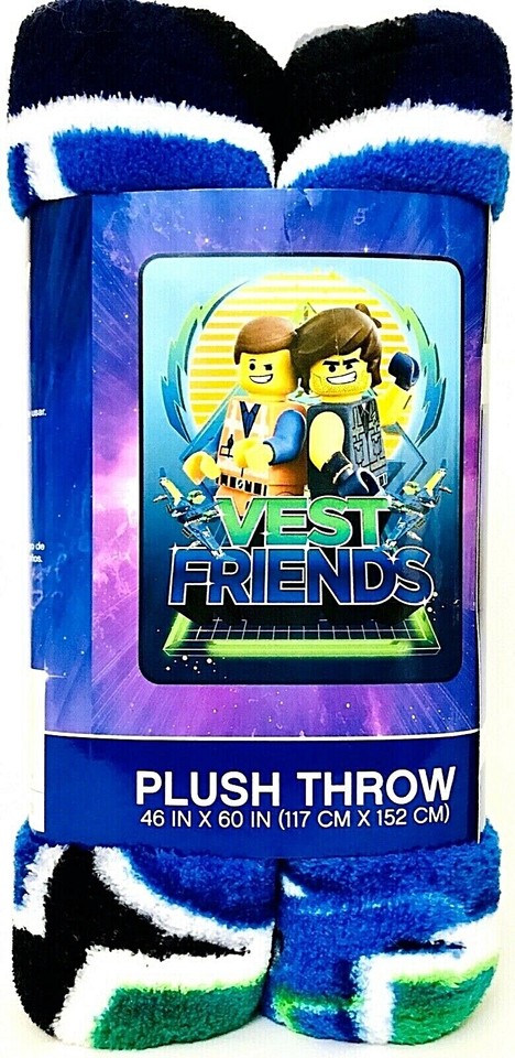 Franco Manufacturing Co The Lego Movie 2 Vest Friends 46" X 60" Plush ...