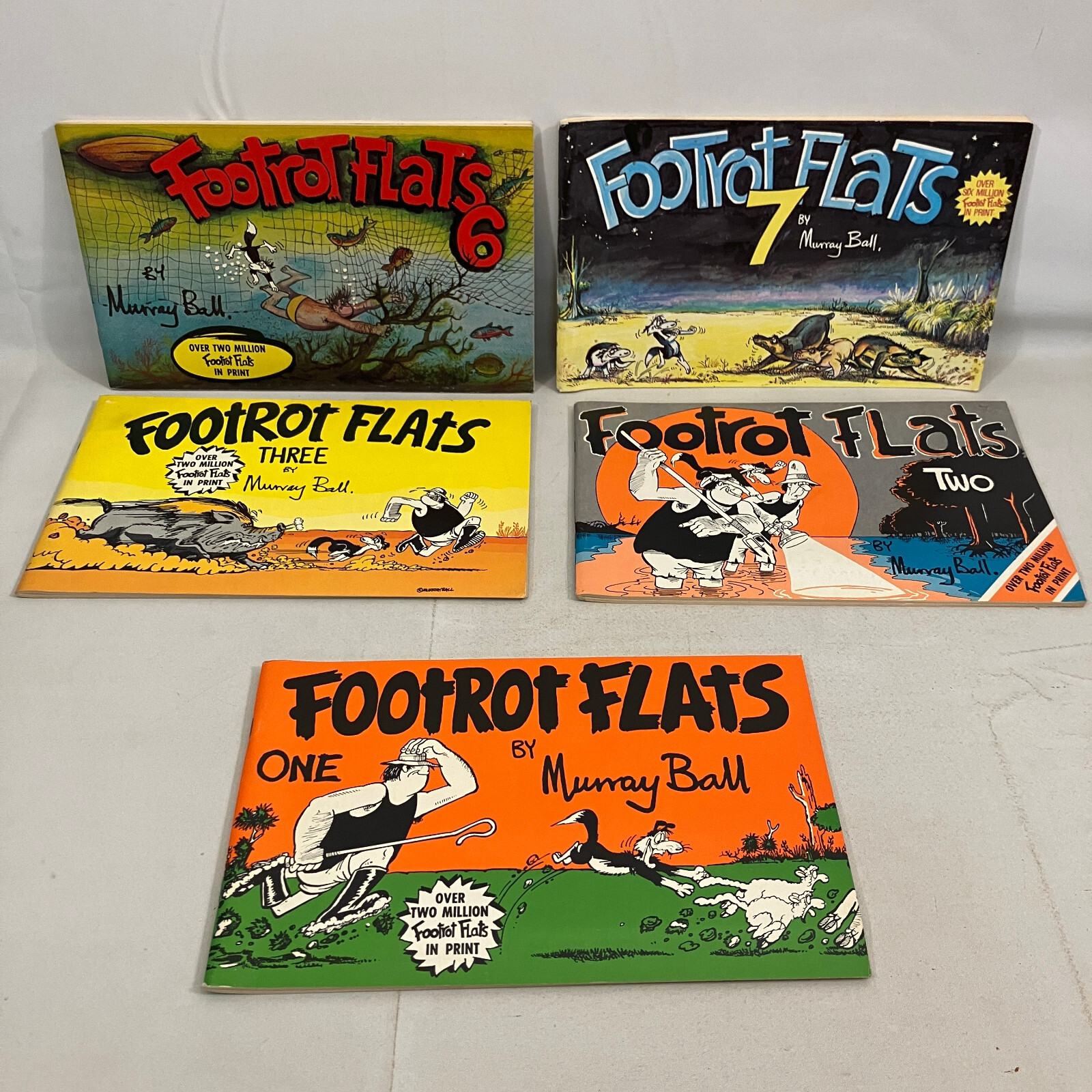 Footrot Flats Lot of 5 Murray Ball Australian Comic Volumes 1-3 and 6-7 TPB | eBay