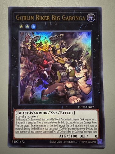 YUGIOH GOBLIN BIKER BIG GABONGA ASIA ENGLISH EDITION PHNI-AE037 ULTRA ...