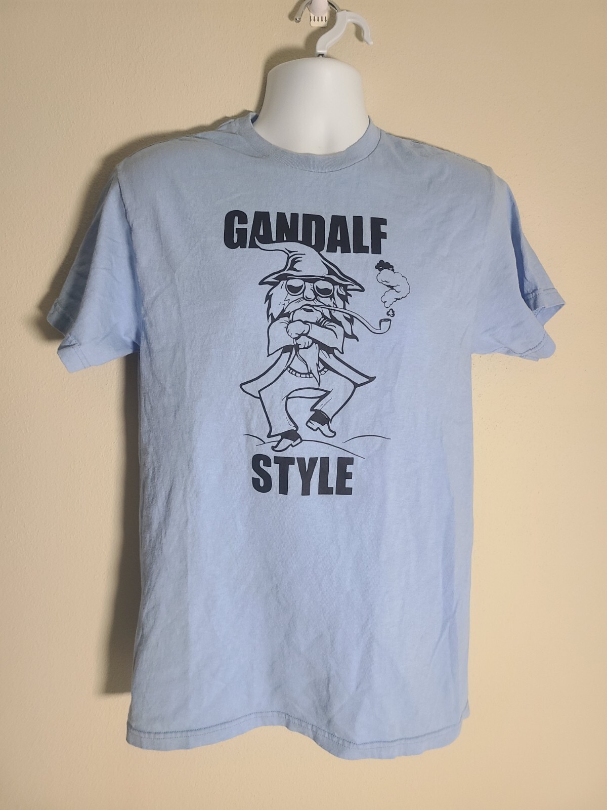 Delta Lord Of The Rings M Gandalf Style Shirt Sky Blue Wizard Funny ...