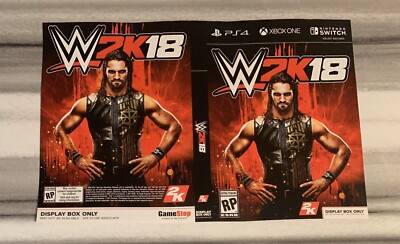 SHIPS SAME DAY Rare GameStop “Display Box Only”W2K18 PS4 XBox Switch ...