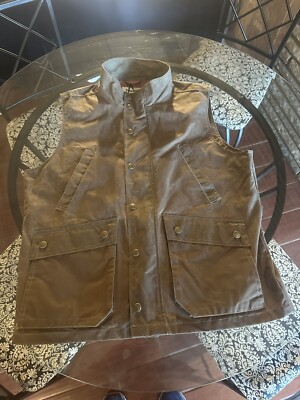 Tom Beckbe Kinsman Vest, Waxed Canvas Bird Hunting Vest- Color- Tobacco ...