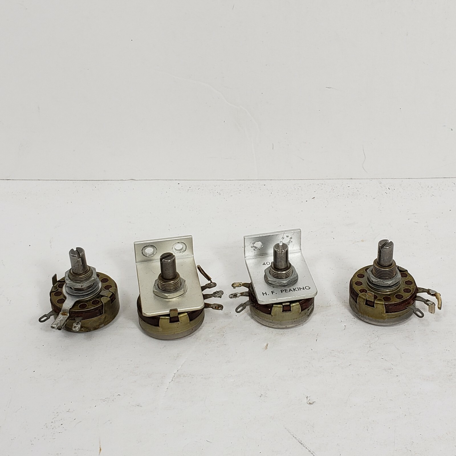 Lot of 4 ALLEN BRADLEY AB 500,2k,10k, 20K OHM POTENTIOMETER TYPE J ...