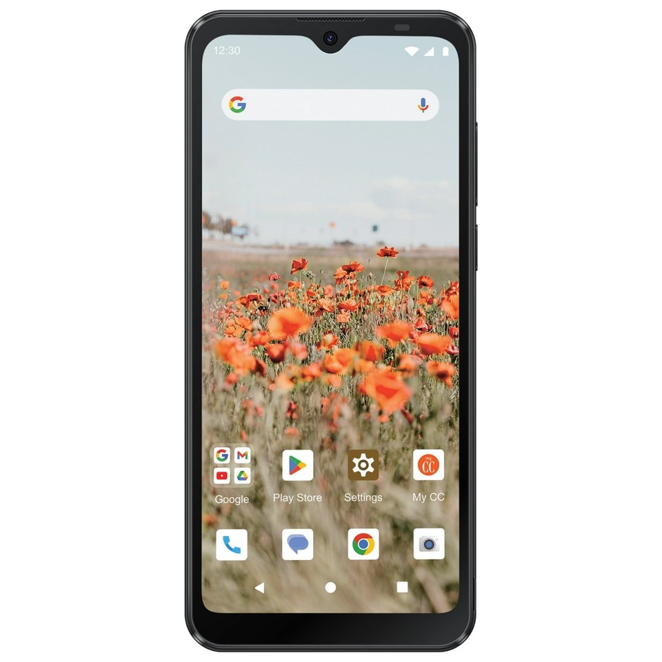 Consumer Cellular IRIS Connect Black 6.5" 32GB Android Prepaid Smart ...