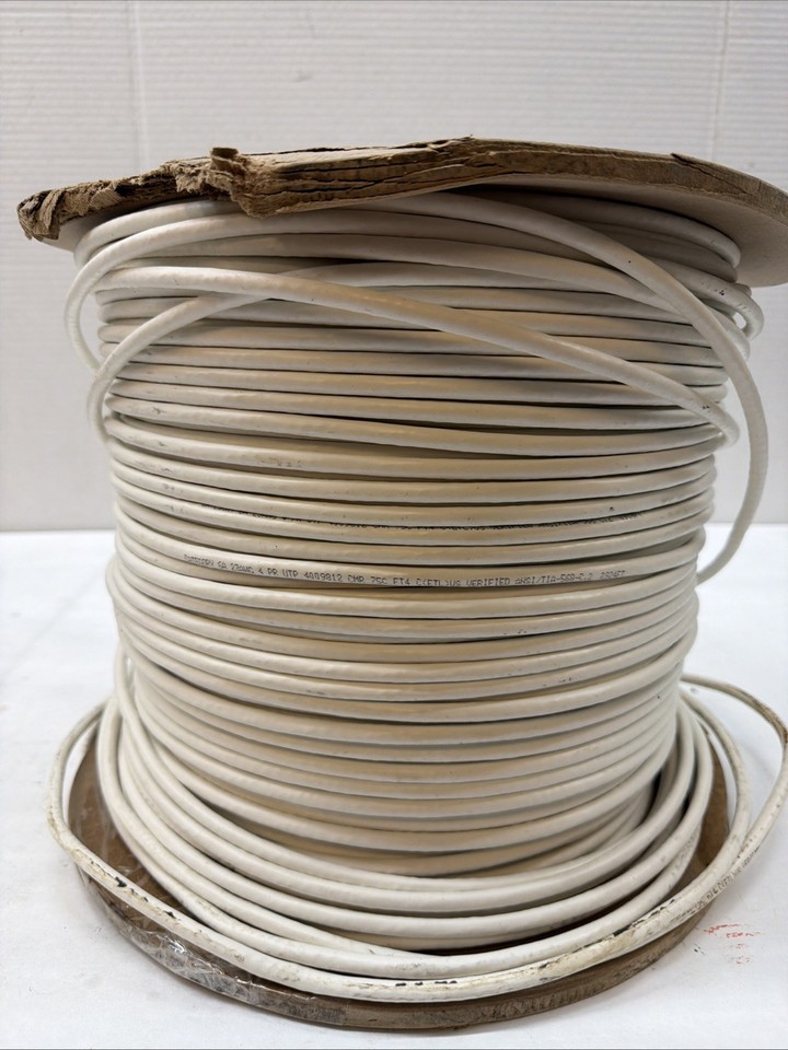 Cat6A Plenum CMP 1000ft 23AWG 100% Bare Copper 750 Mhz Ethernet Cable ...