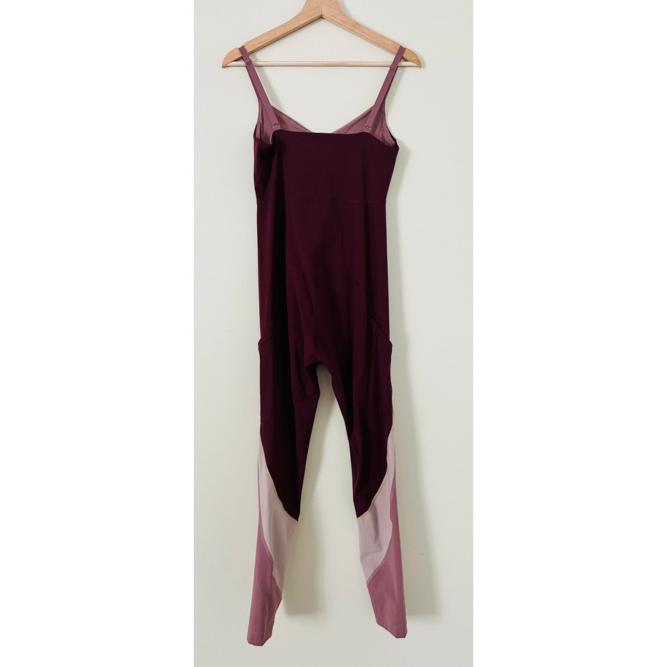 Outdoor Voices Superform Zoom Full Length Bodysuit Jumpsuit Deep Taupe ...