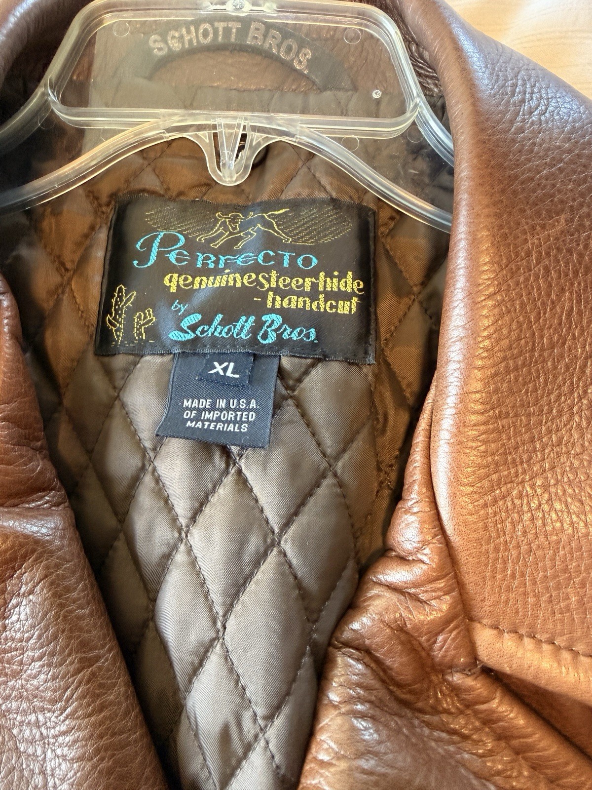 Schott NYC 519 One Star Perfecto Leather Jacket Xl | eBay