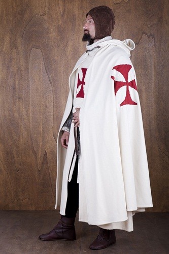 Medieval Knights Red Cross Cape Reenactment Costume Tunic & Cloak ...