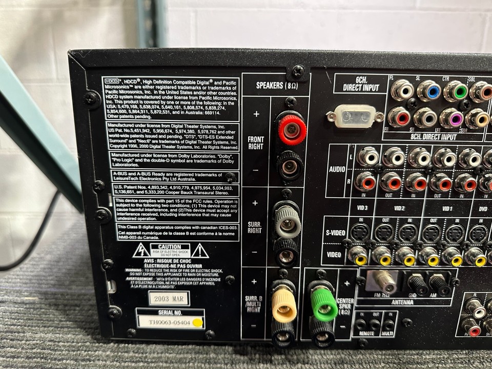 Harman Kardon AVR-7200 7.1 Channel Home Theater Surround Receiver, No ...