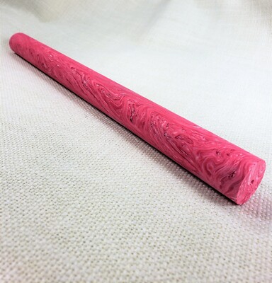 Juma Gem Red 18mm Dia. x 12" Rod For Pens, Stems, Pipes, Knives - 1pc ...