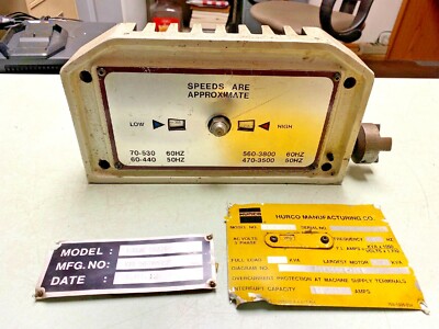 Hurco Hawk 5SSM Mill Speed Control 30 Day WTY Free Shipping | eBay