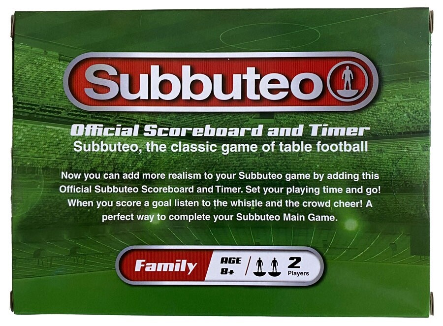 THE NEW DIGITAL SUBBUTEO SCOREBOARD & TIMER. UNIVERSITY GAMES. TABLE ...
