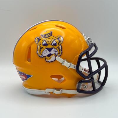 LSU Tigers CUSTOM Gold - Retro 1955-1966 Mini Football Helmet | eBay