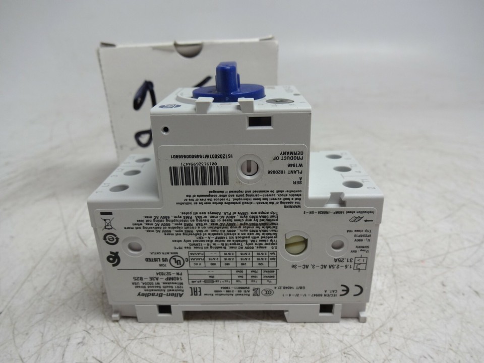 Allen-Bradley 140MP-A3E-B25 /A Motor Protection Circuit Breaker | eBay