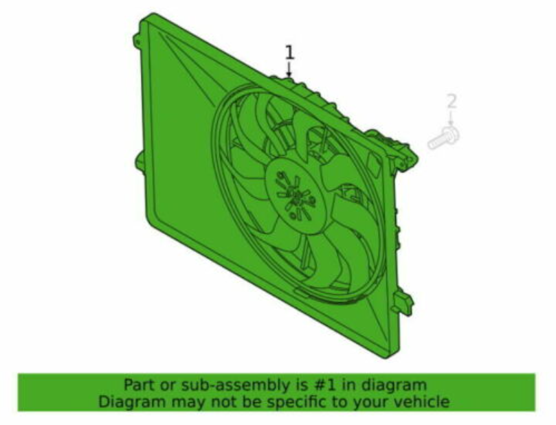 OEM 25380-N9600 Fan Assembly Blower UPS for Kia Sportage 2023~2024 NQ5 ...