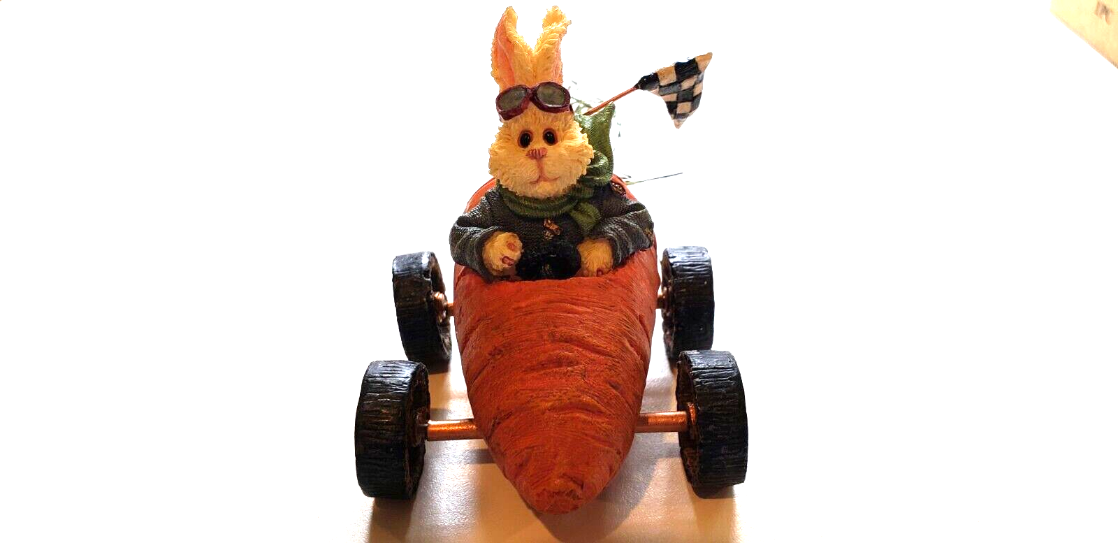 Boyd’s Bears Wheel Figure “Jack Q Rabbit” #654150 Carrot Race Car ...