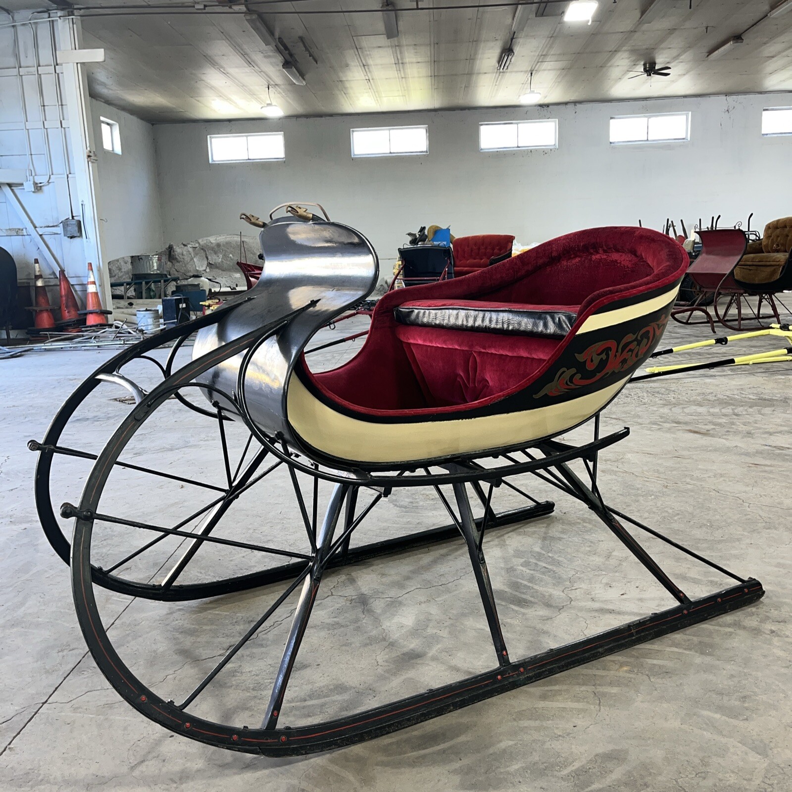 Antique Currier & Ives Albany Cutter Sleigh With Shafts | eBay