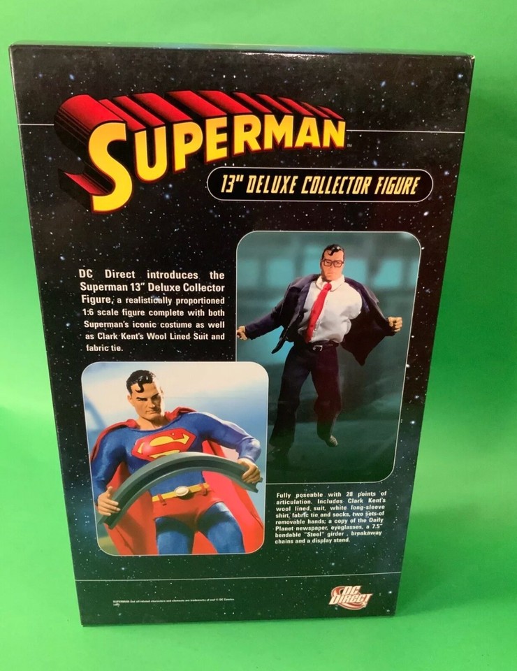 DC DIRECT SUPERMAN/CLARK KENT 13” DELUXE COLLECTOR FIGURE LIMITED TO ...