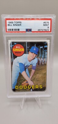 1969 TOPPS PSA 9 Mint #575 BILL SINGER Los Angeles Dodgers SET BREAK | eBay